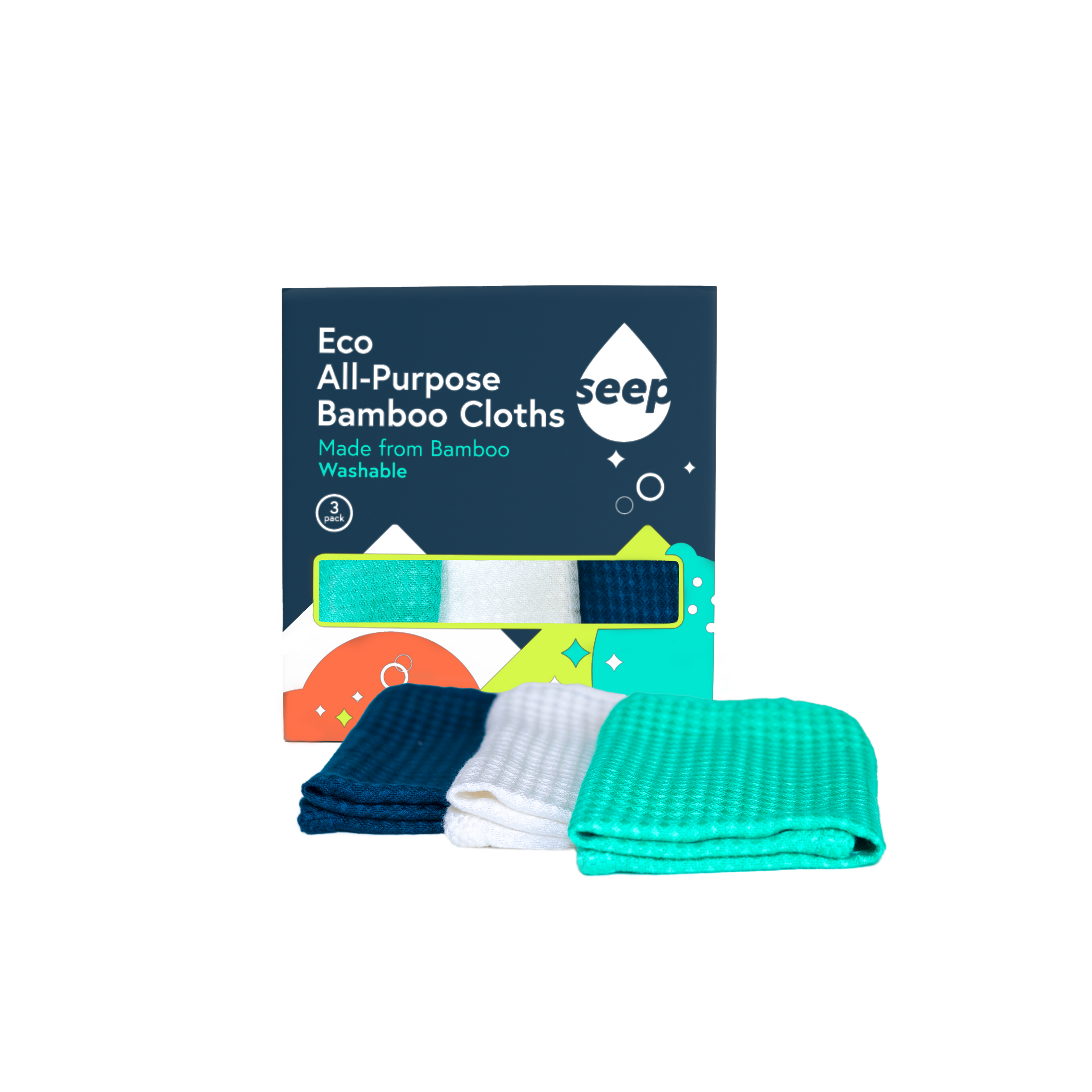 Eco Sponge And Cloth Cleaning Kit | 1 Year Supply | Seep